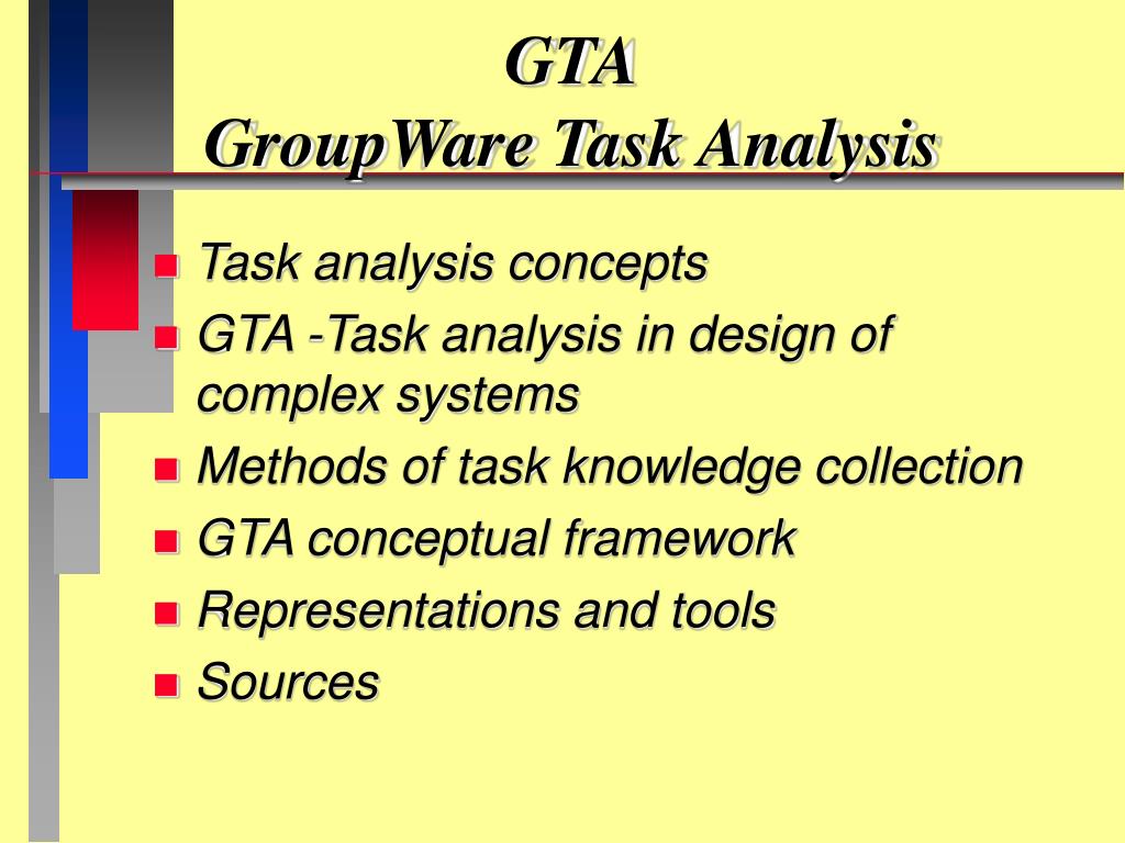 PPT - GTA GroupWare Task Analysis PowerPoint Presentation, free ...