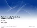 PPT - Functions and Parameters PowerPoint Presentation, free download ...
