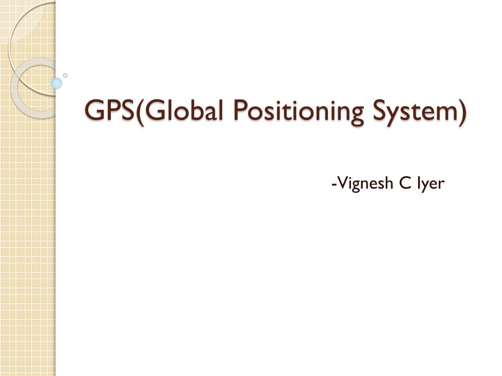 PPT - GPS(Global Positioning System) PowerPoint Presentation, free ...