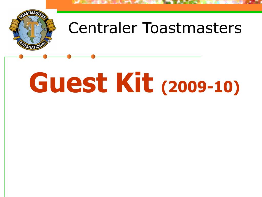 PPT - Centraler Toastmasters PowerPoint Presentation, free download ...