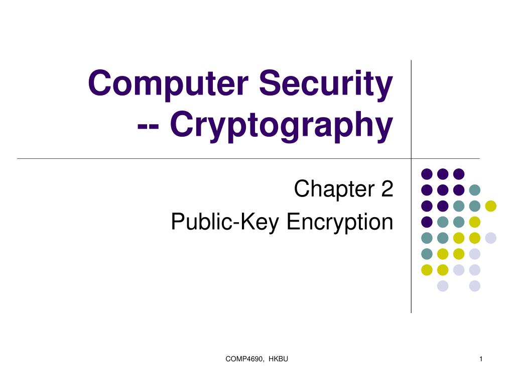 PPT - Computer Security -- Cryptography PowerPoint Presentation, free ...
