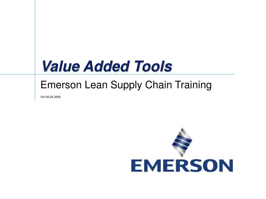PPT - Value Added Tools PowerPoint Presentation, free download - ID:3611649