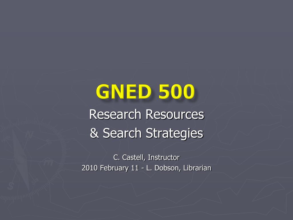 PPT - Gned 500 PowerPoint Presentation, free download - ID:3612007
