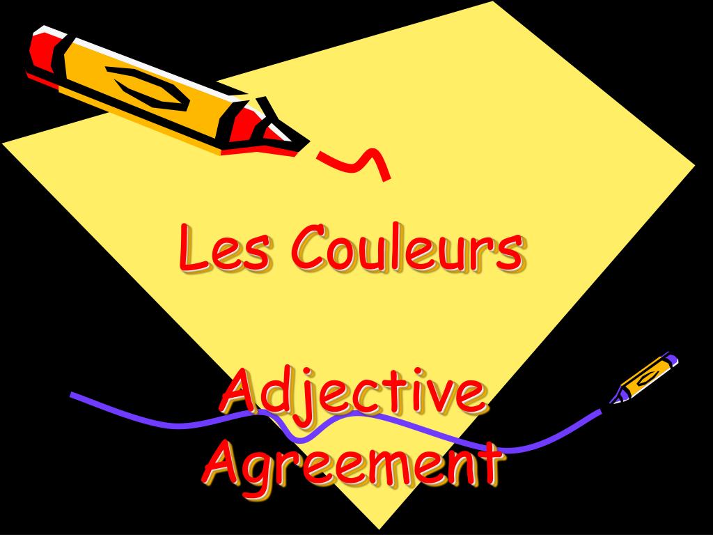 PPT - Les Couleurs Adjective Agreement PowerPoint Presentation, free ...