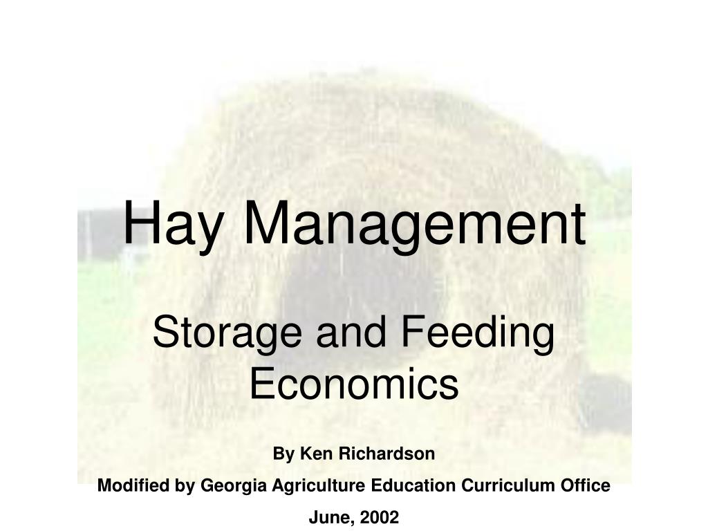 PPT - Hay Management PowerPoint Presentation, free download - ID:3617360