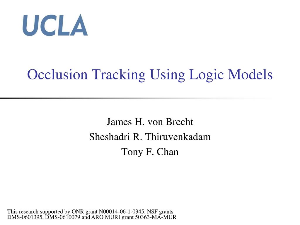 PPT - Occlusion Tracking Using Logic Models PowerPoint Presentation ...