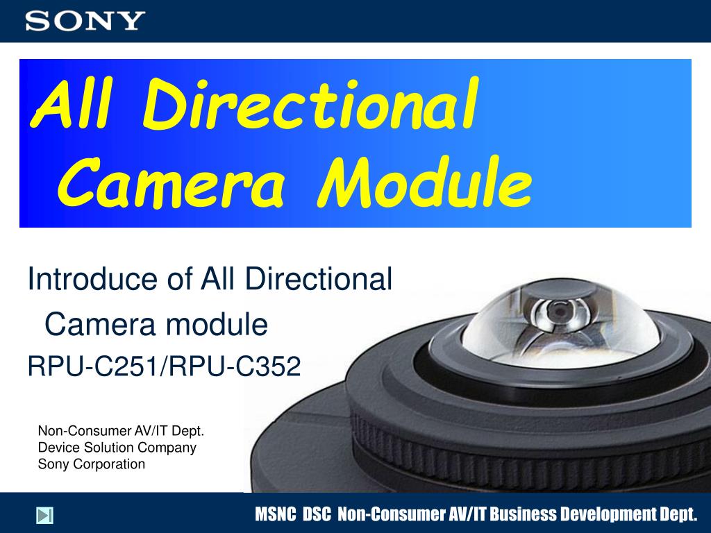 PPT - All Directional Camera Module PowerPoint Presentation, free ...