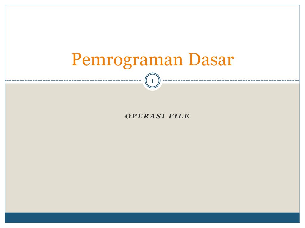 PPT - Pemrograman Dasar PowerPoint Presentation, free download - ID:3619533