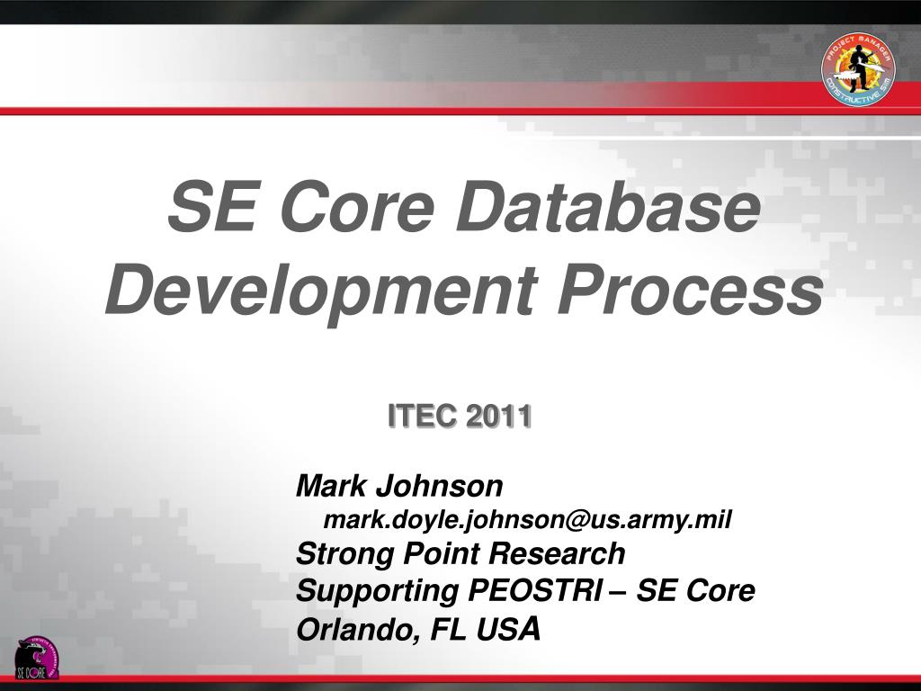 PPT - SE Core Database Development Process PowerPoint Presentation ...