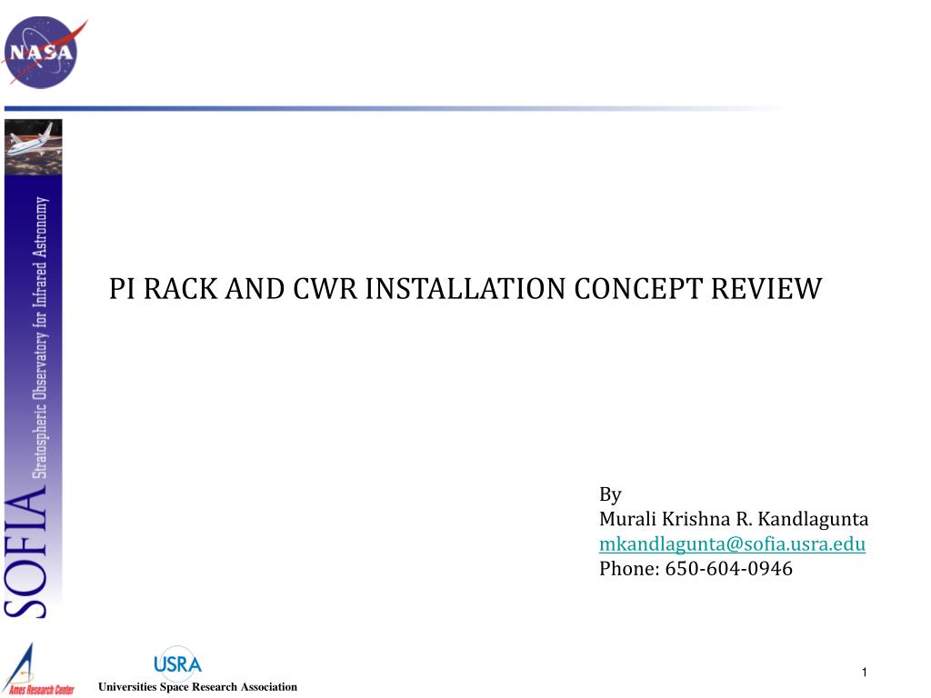 PPT - PI RACK AND CWR INSTALLATION CONCEPT REVIEW PowerPoint ...