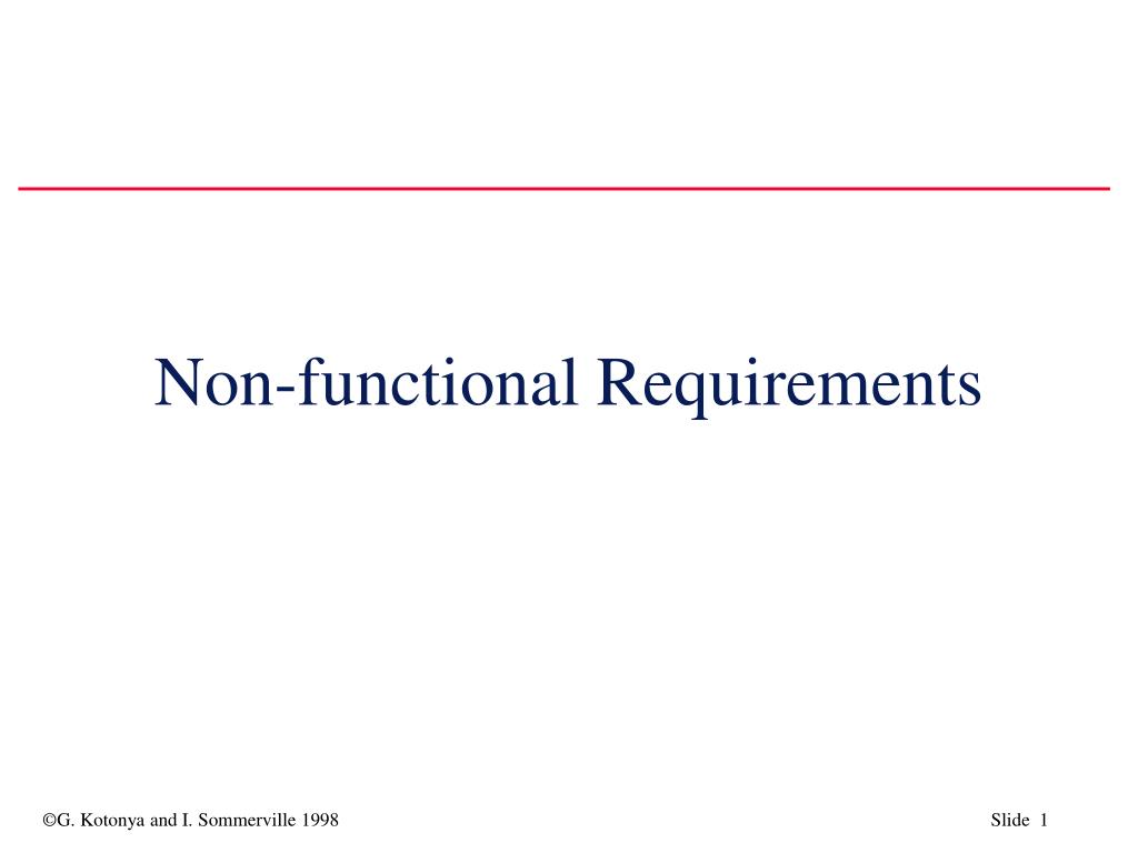 PPT - Non-functional Requirements PowerPoint Presentation, free ...