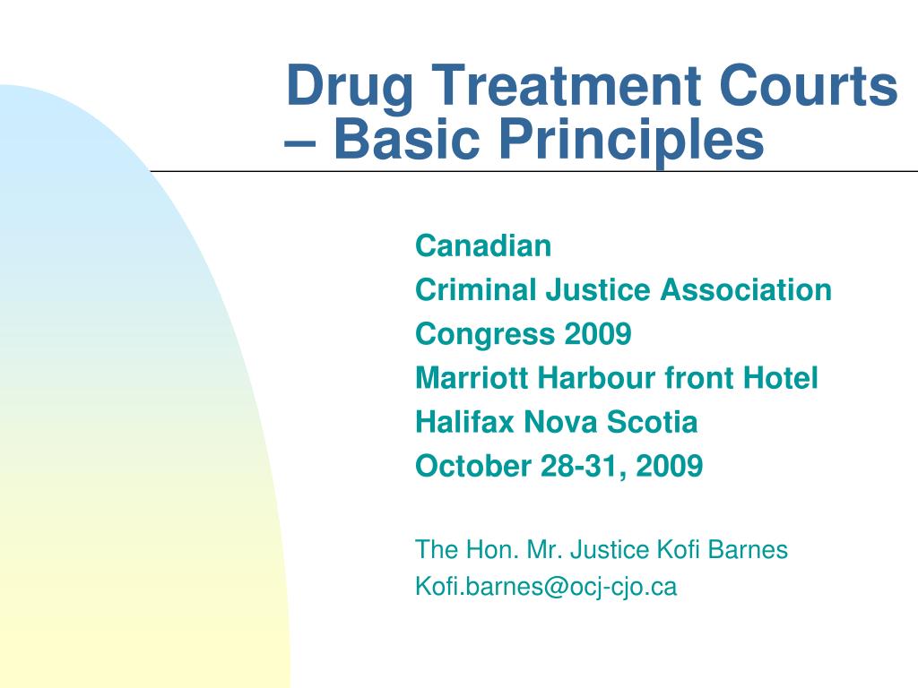 PPT - Drug Treatment Courts – Basic Principles PowerPoint Presentation ...