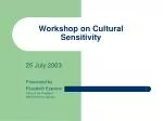 PPT - Cultural Sensitivity Training PowerPoint Presentation, free ...