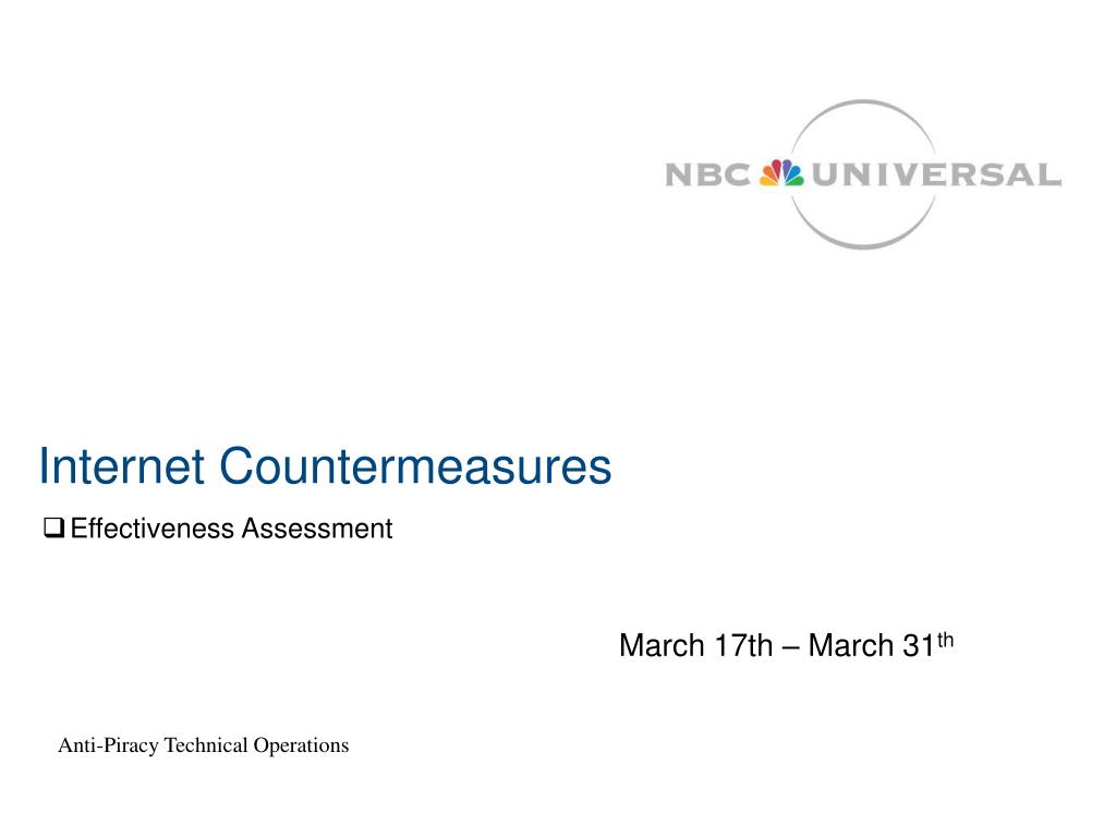 PPT - Internet Countermeasures PowerPoint Presentation, free download ...