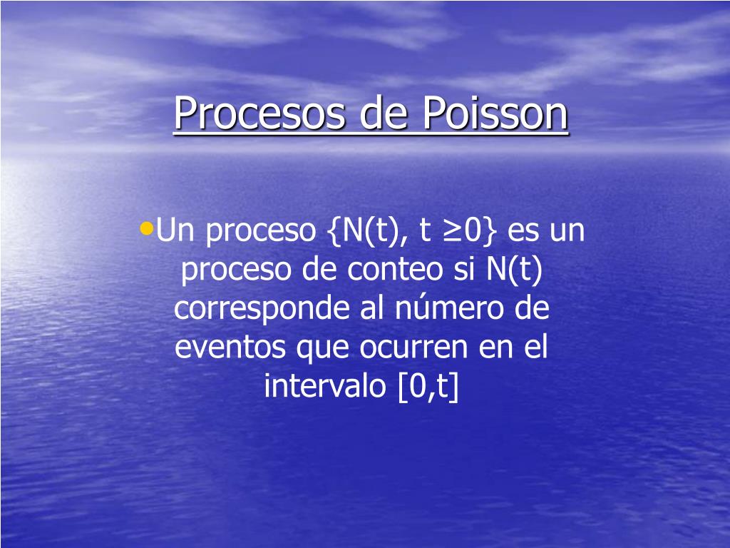 PPT - Procesos de Poisson PowerPoint Presentation, free download - ID ...