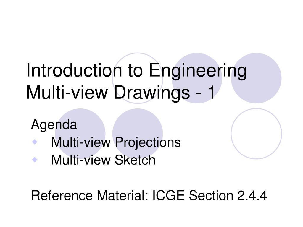 PPT - Introduction to Engineering Multi-view Drawings - 1 PowerPoint ...