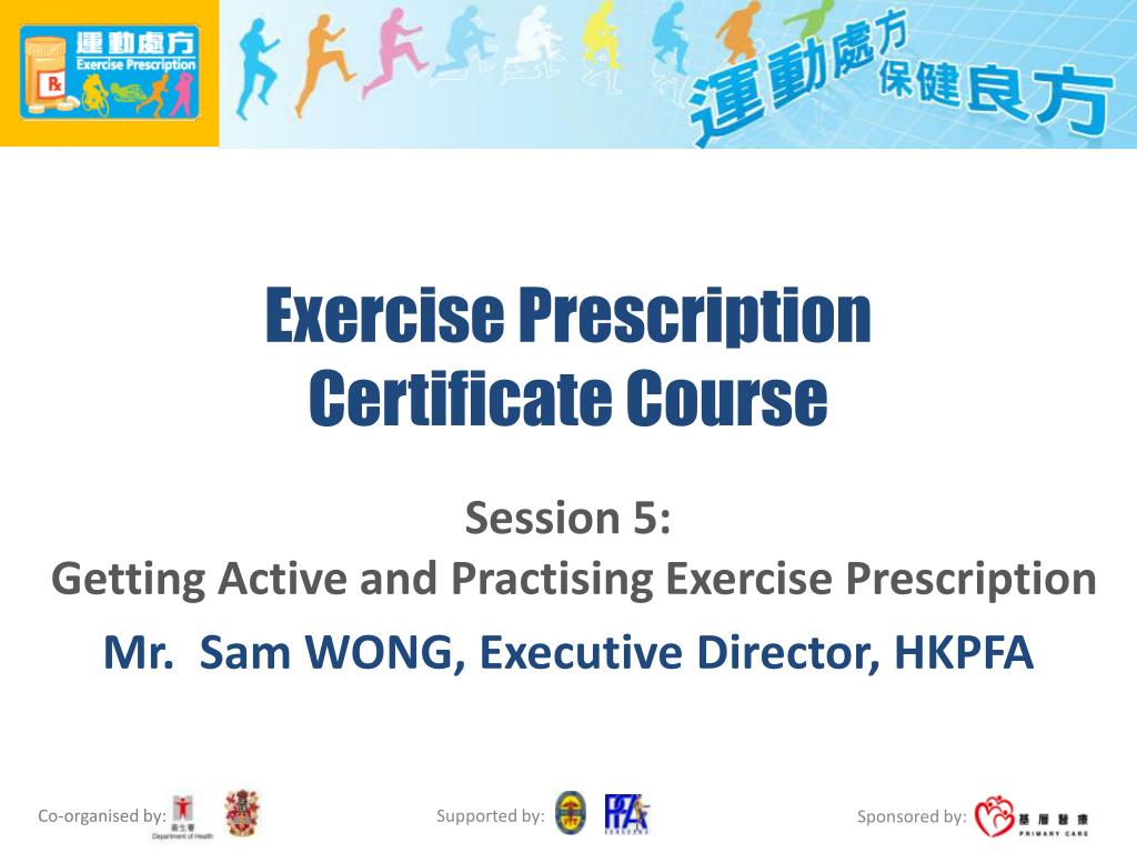 PPT - Exercise Prescription Certificate Course PowerPoint Presentation ...