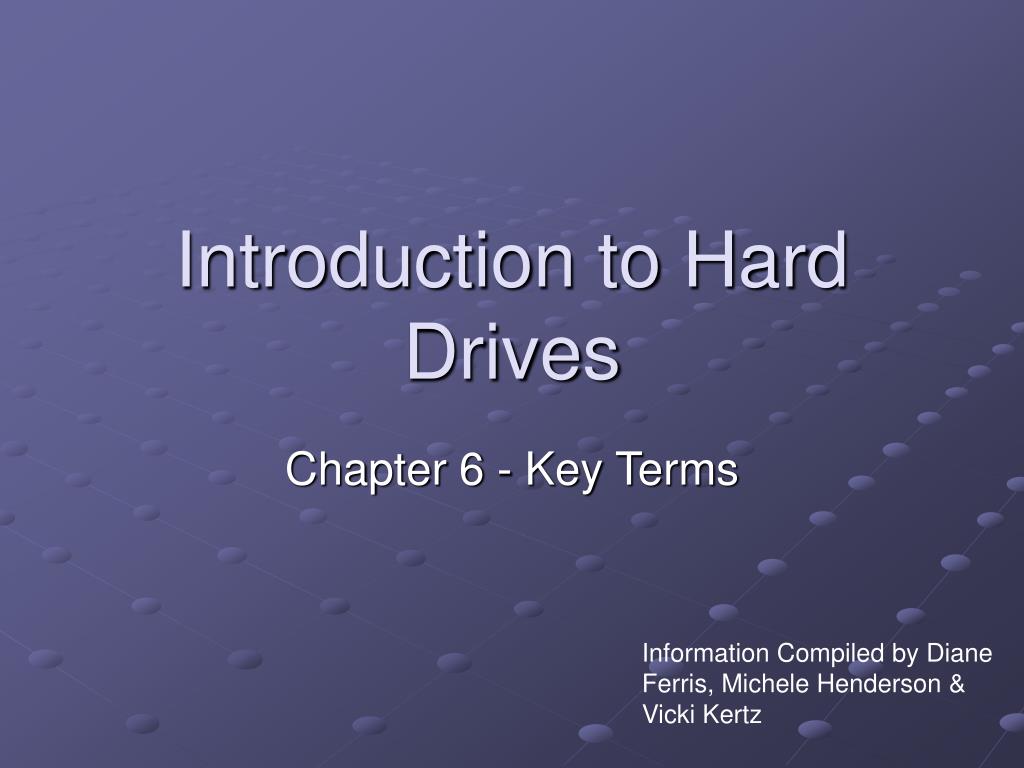 PPT - Introduction to Hard Drives PowerPoint Presentation, free ...