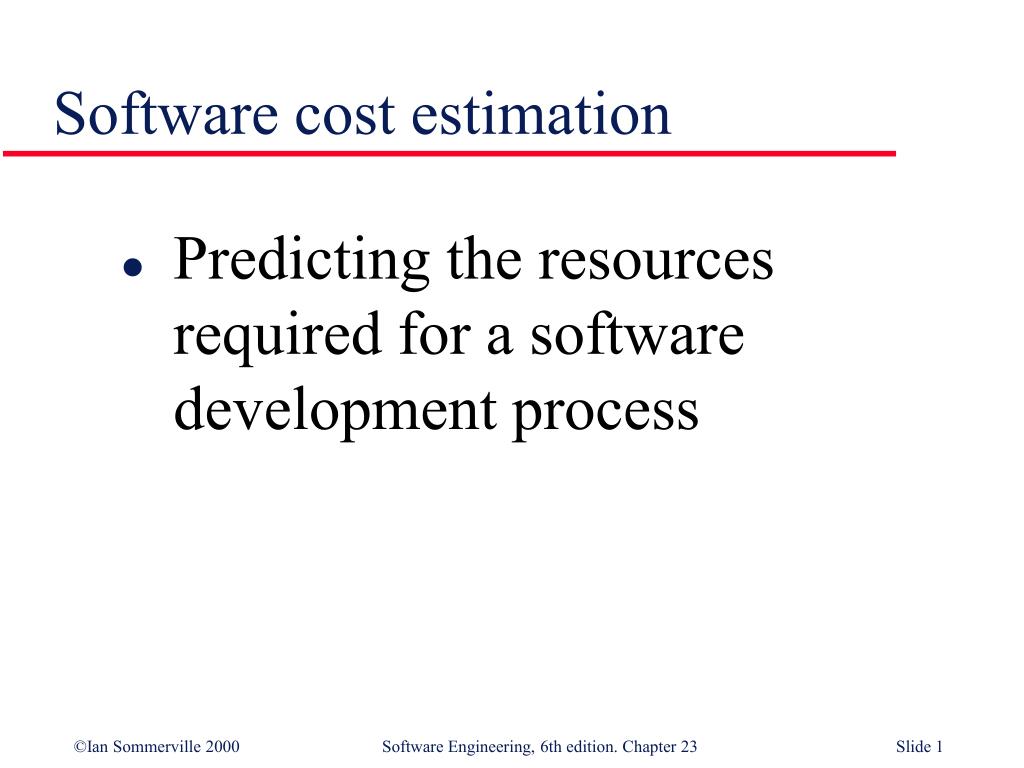 PPT - Software cost estimation PowerPoint Presentation, free download ...