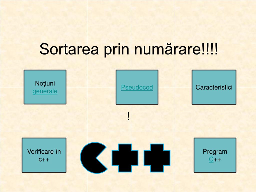 PPT - Sortarea prin numărare !!!! PowerPoint Presentation, free ...