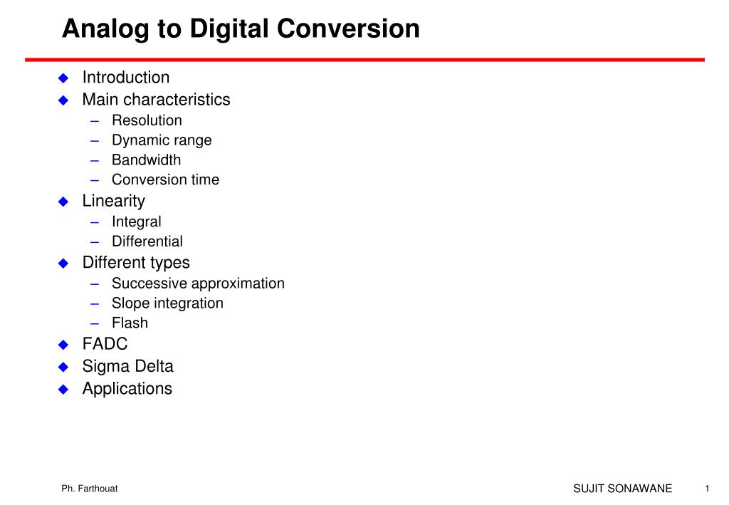 PPT - Analog to Digital Conversion PowerPoint Presentation, free ...