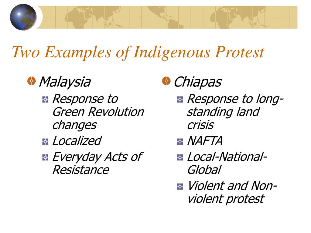 PPT - Two Examples of Indigenous Protest PowerPoint Presentation, free ...