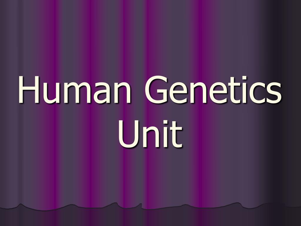 PPT - Human Genetics Unit PowerPoint Presentation, free download - ID ...