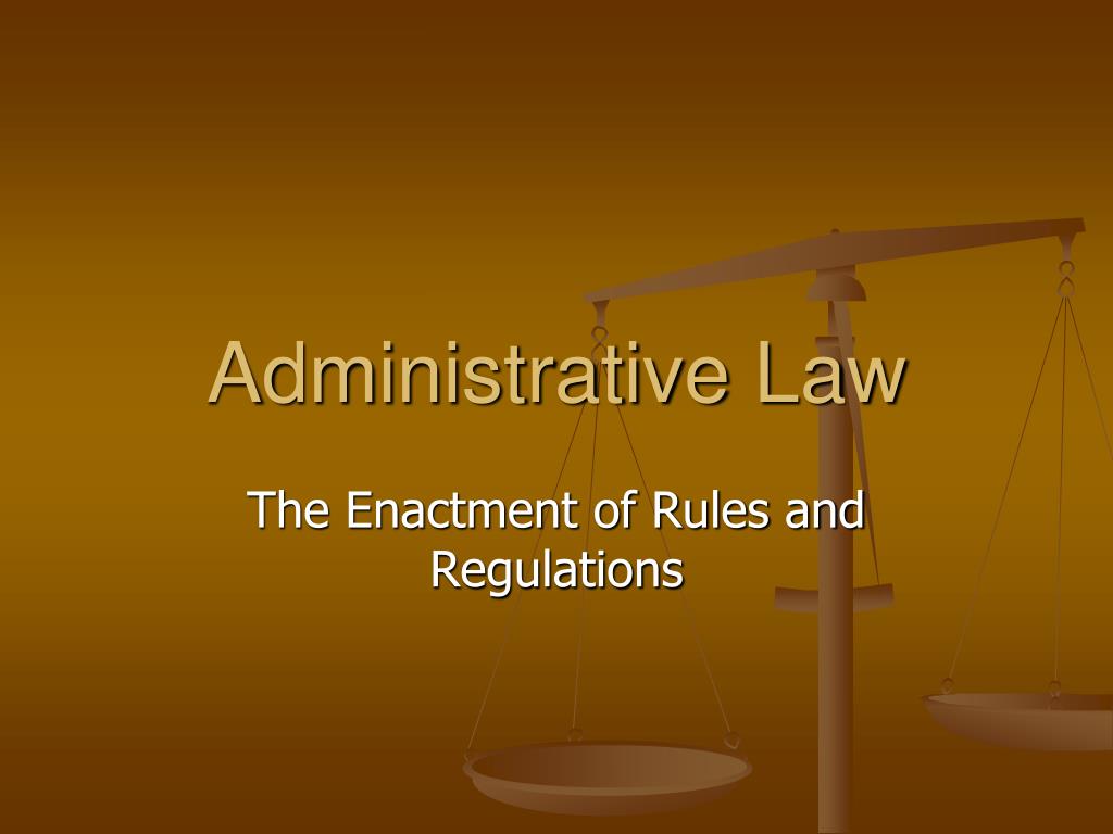 PPT - Administrative Law PowerPoint Presentation, free download - ID ...