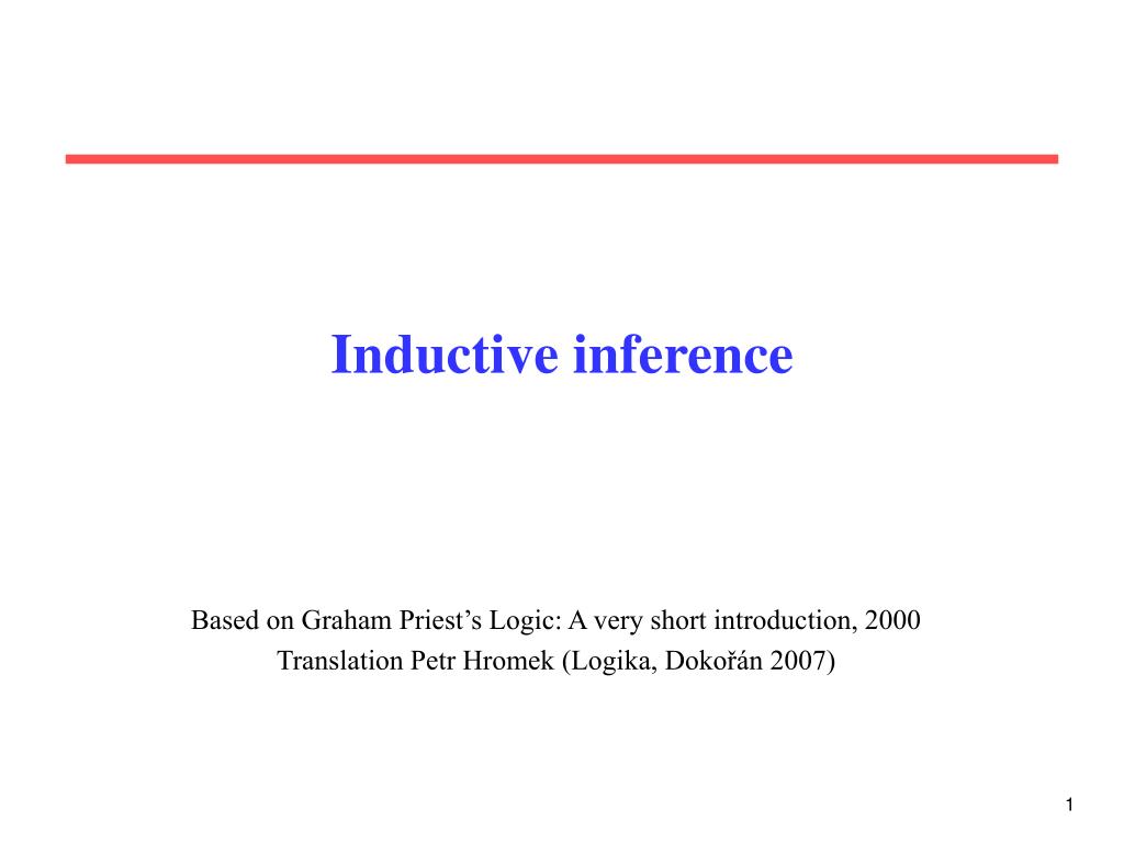 PPT - Inductive inference PowerPoint Presentation, free download - ID ...