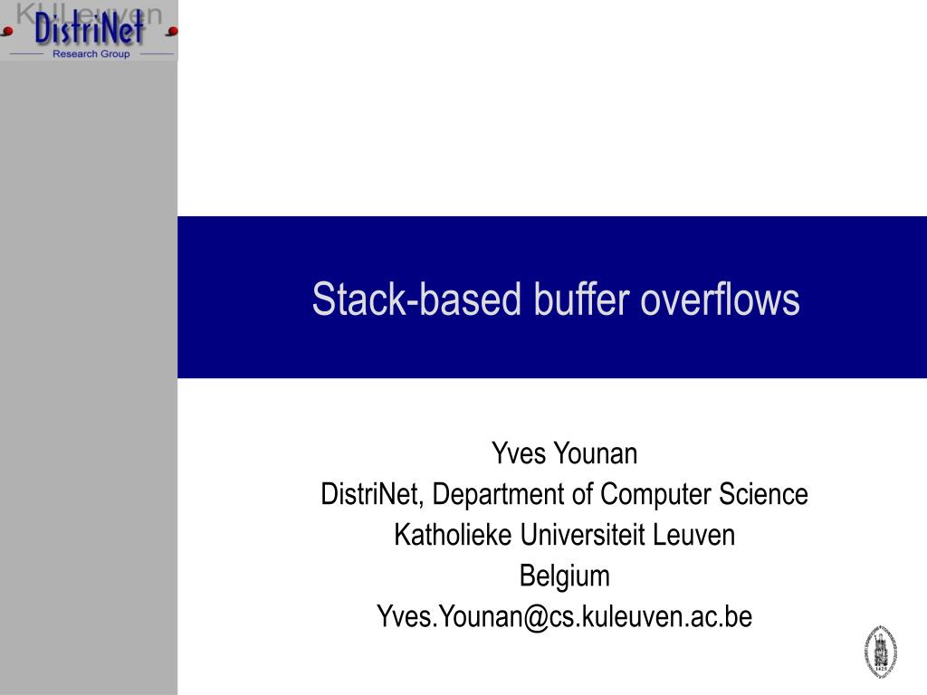 PPT - Stack-based buffer overflows PowerPoint Presentation, free download - ID:3646056