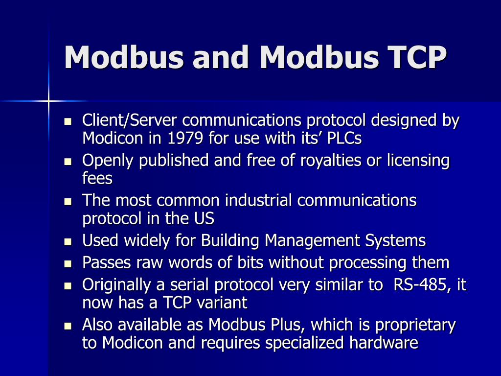 PPT - Modbus and Modbus TCP PowerPoint Presentation, free download - ID ...