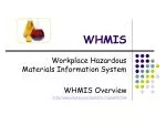 PPT - WHMIS 2015 PowerPoint Presentation, free download - ID:9390608