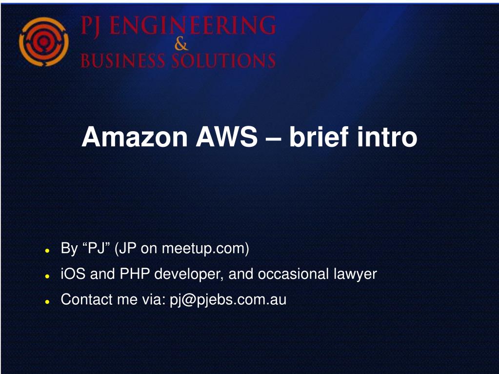 PPT - Amazon AWS – brief intro PowerPoint Presentation, free download ...