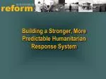 PPT - HUMANITARIAN RESPONSE MONITORING SYSTEM PowerPoint Presentation ...