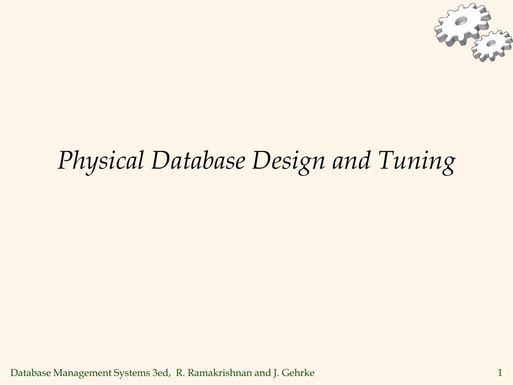 PPT - Physical Database Design and Tuning PowerPoint Presentation, free ...