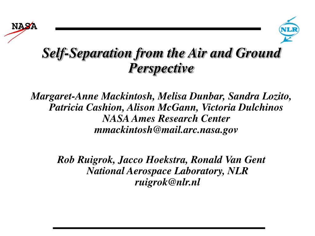 PPT - Air-Ground Separation Assurance Study PowerPoint Presentation ...