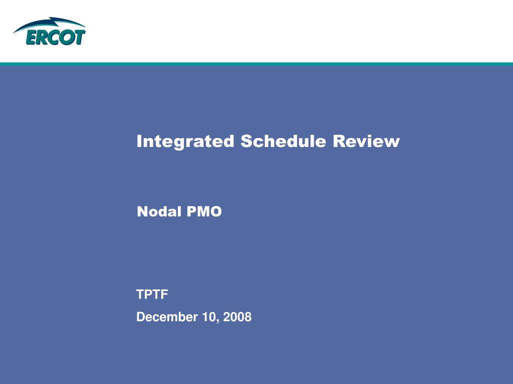 PPT - Integrated Schedule Review PowerPoint Presentation, free download ...