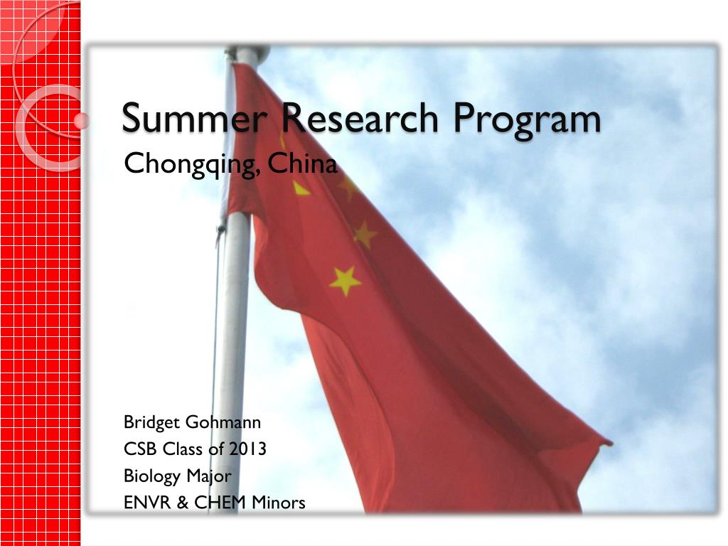 PPT - Summer Research Program PowerPoint Presentation, free download ...