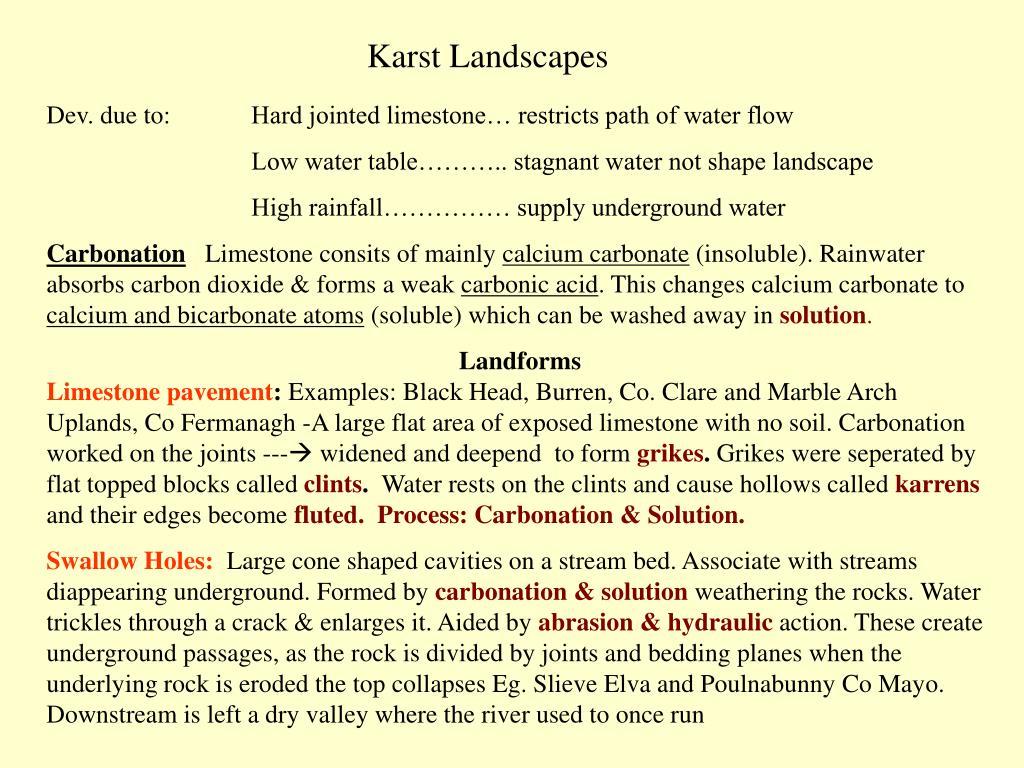 PPT - Karst Landscapes PowerPoint Presentation, free download - ID:3668841