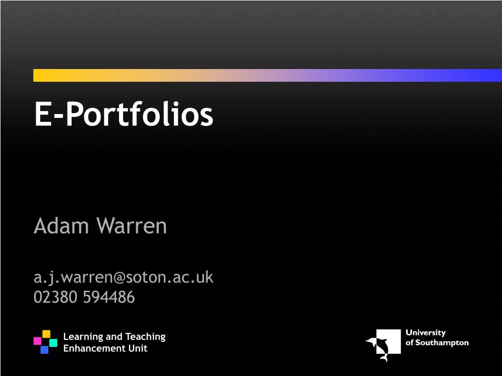 PPT - E-Portfolios PowerPoint Presentation, free download - ID:3669693