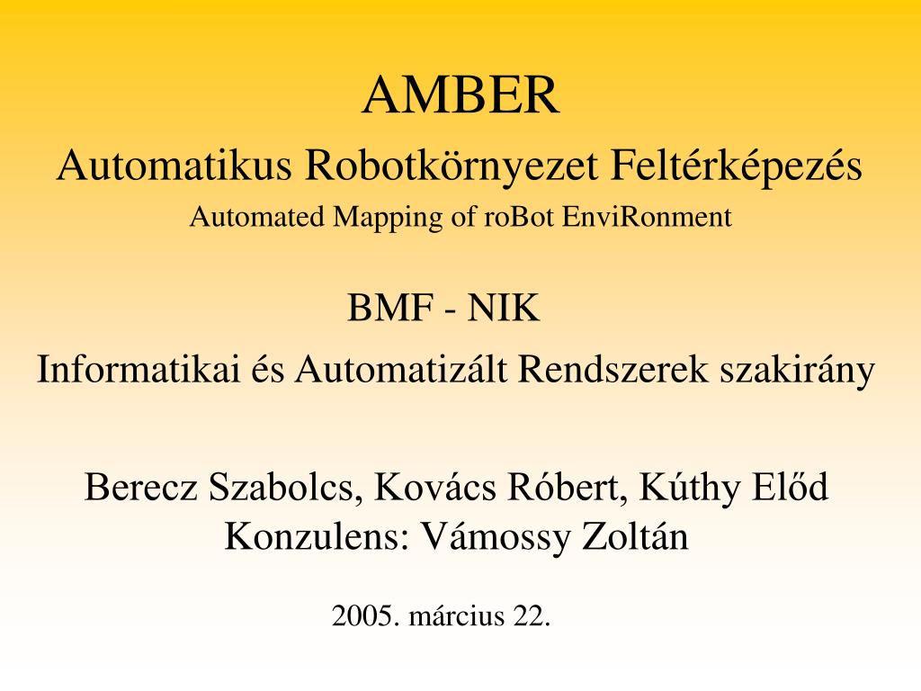 PPT - AMBER PowerPoint Presentation, free download - ID:3674030