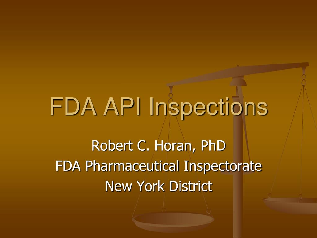 PPT - FDA API Inspections PowerPoint Presentation, free download - ID ...