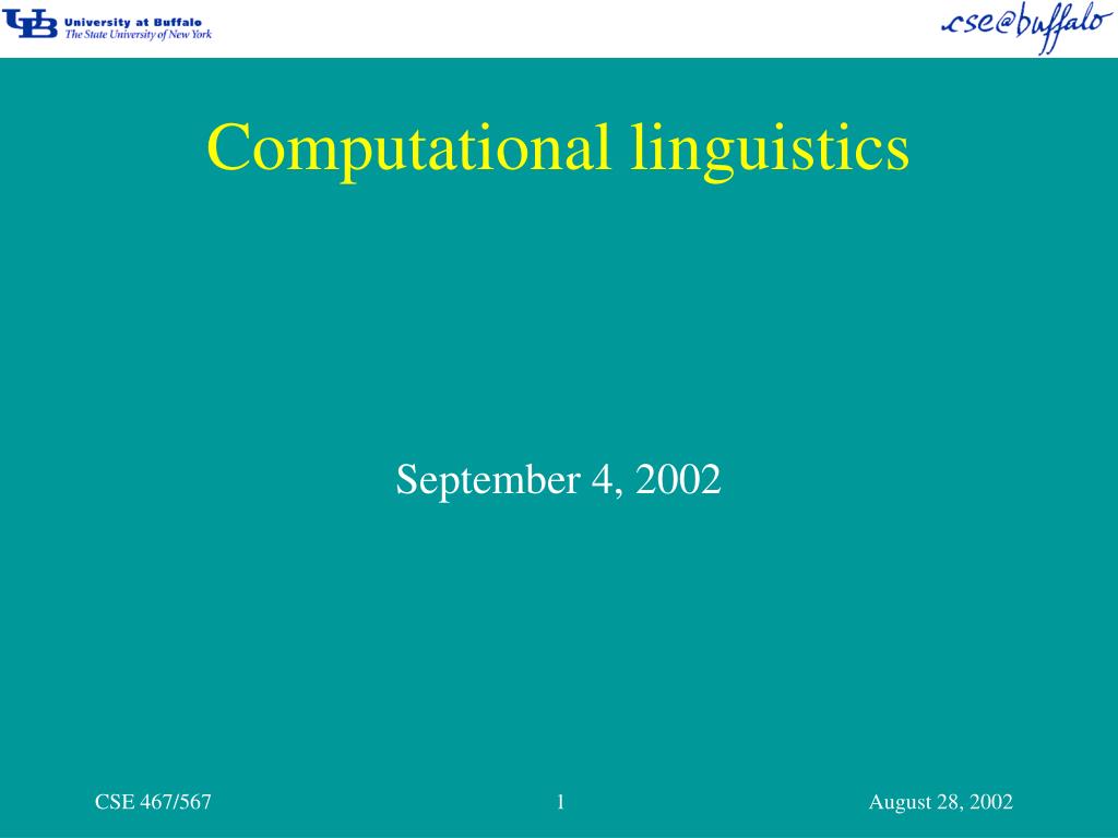 PPT - Computational linguistics PowerPoint Presentation, free download ...