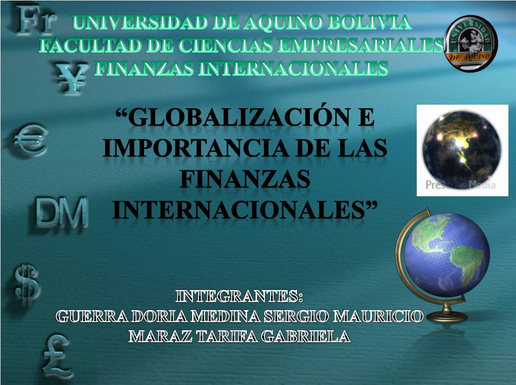 PPT - UNIVERSIDAD DE AQUINO BOLIVIA FACULTAD DE CIENCIAS EMPRESARIALES ...