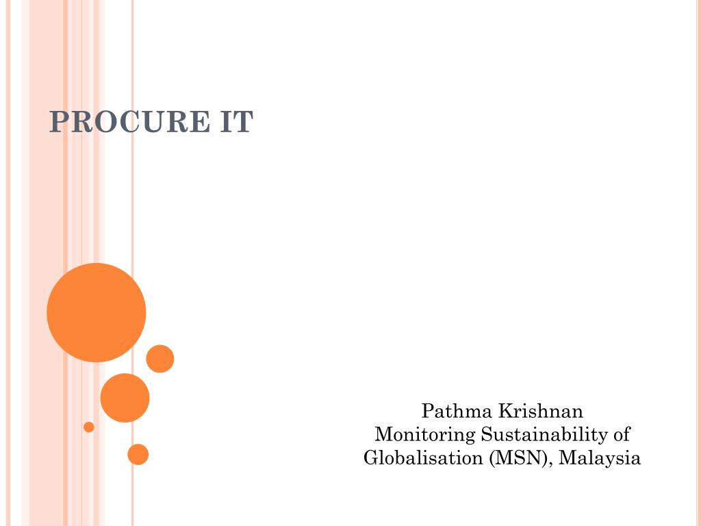 PPT - PROCURE IT PowerPoint Presentation, free download - ID:3678501