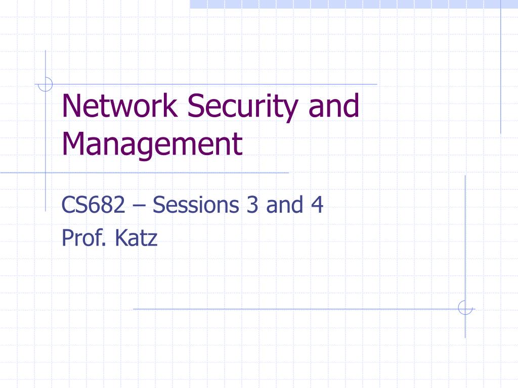 PPT - Network Security and Management PowerPoint Presentation, free ...