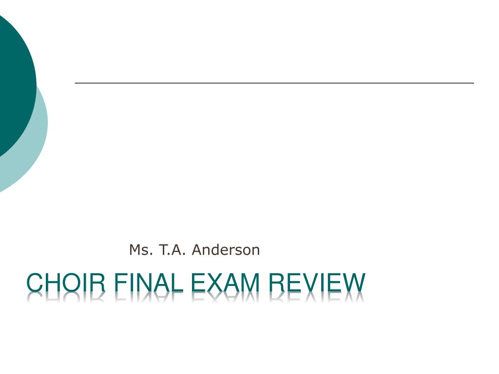PPT - Choir Final Exam Review PowerPoint Presentation, free download ...