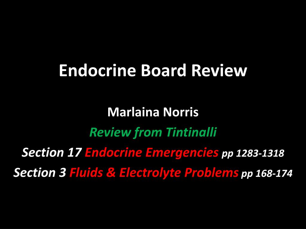 PPT - Endocrine Board Review PowerPoint Presentation, free download ...