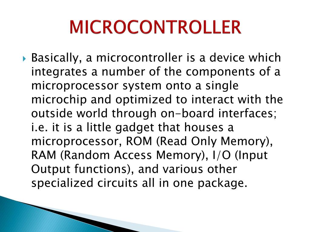 PPT - MICROCONTROLLER PowerPoint Presentation, free download - ID:3683418