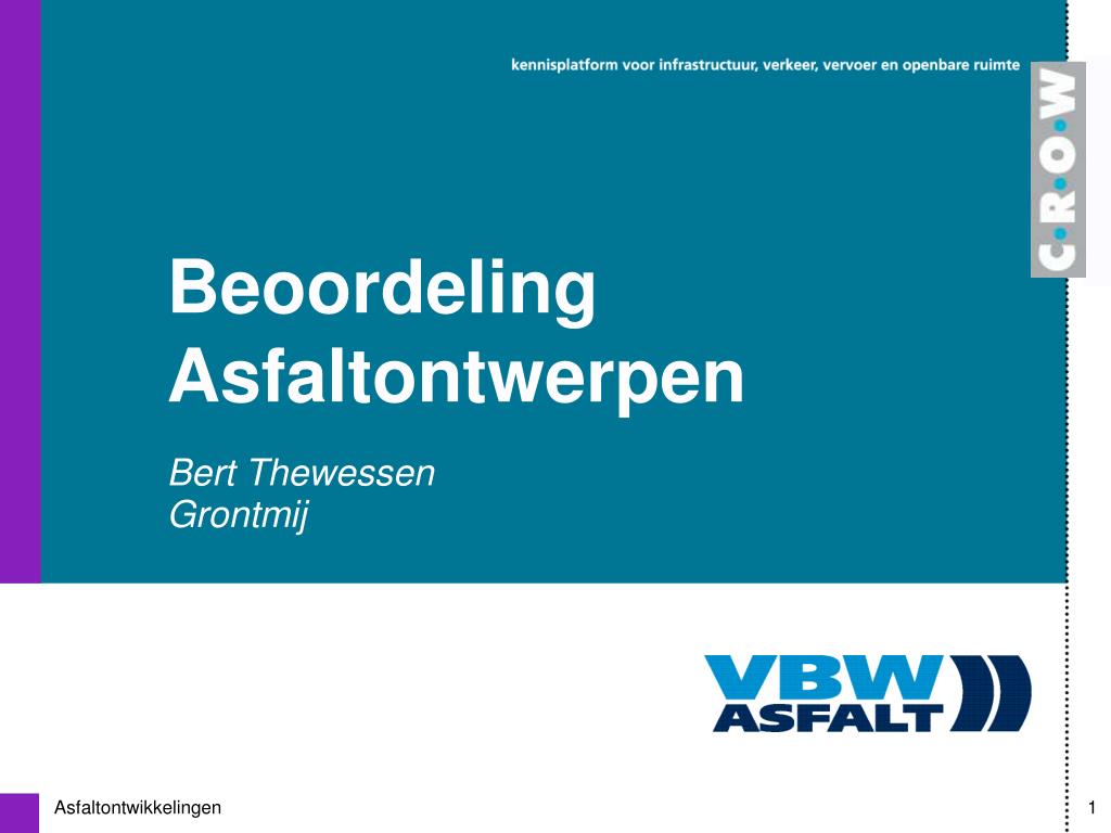 PPT - Beoordeling Asfaltontwerpen PowerPoint Presentation, free ...